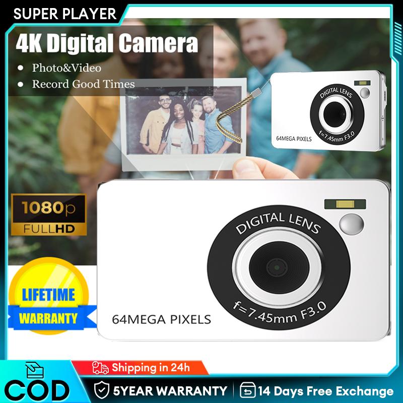 Expose Portable 16X Digital Zoom Camera 4K HD Camera Selfie Photography ...