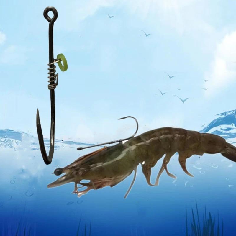 Shrimp skin hook Shrimp back hook Luya sea fishing crooked mouth ...
