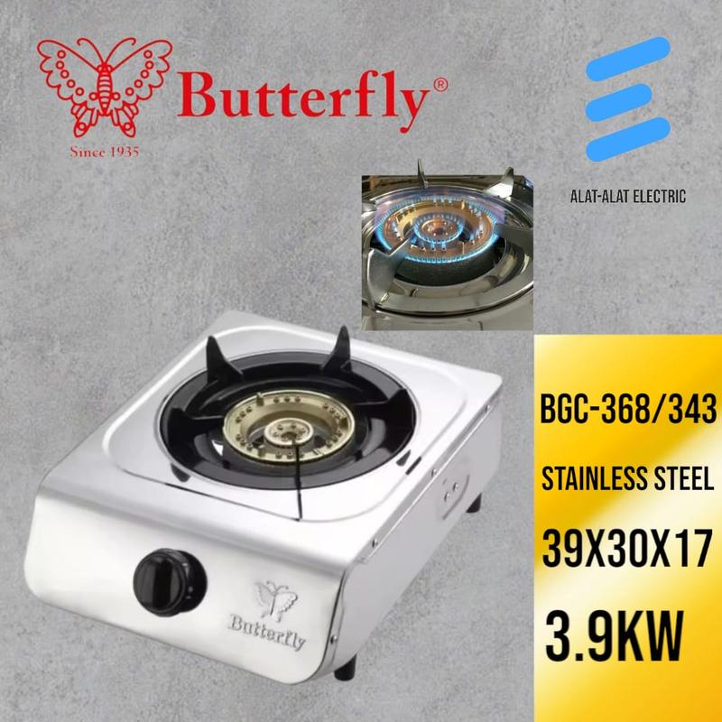 Butterfly Stainless Steel Single Gas Stove - BGC-368/343 - TikTok Shop ...