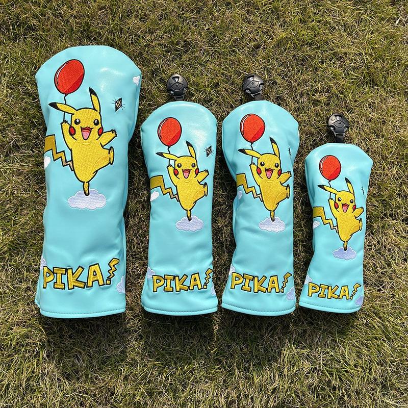 New Golf Club Sleeve Pikachu Cute Cartoon Driver Rod Cover Rod - TikTok ...