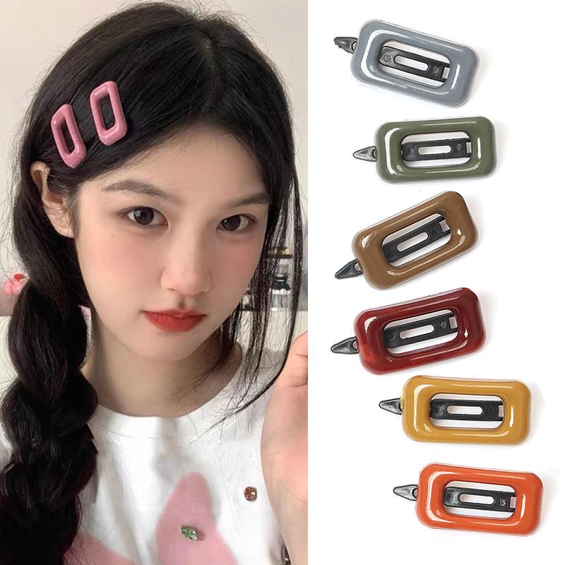 Klip Rambut BB Mini, Warna Pastel, Jepit Rambut Segi Empat Kecil ...