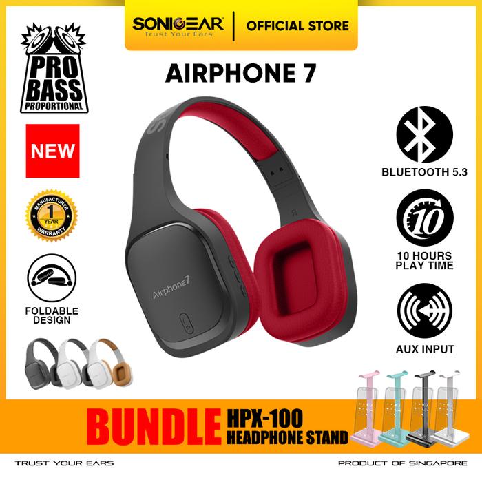 Promo Headphone Wireless SonicGear Airphone 7 Bluetooth Headphone Combo ...