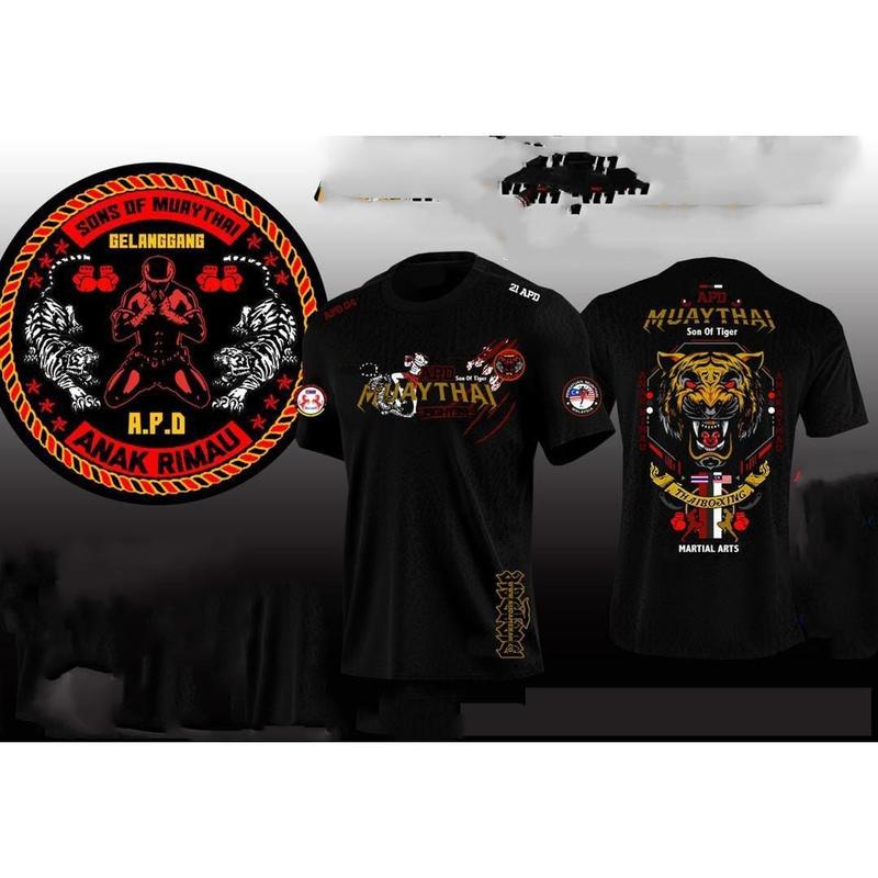Jersi Tinju Muay Thai, Rekaan Sejuk Jiu Jetsu, Sublimasi, Leher ...