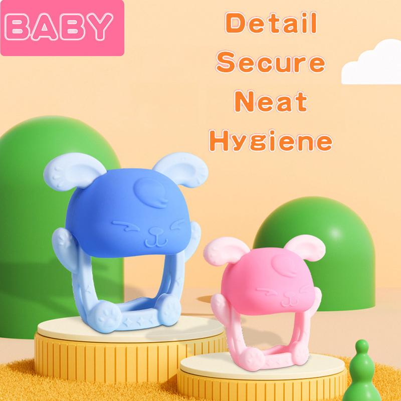 Baby Teether Rabbit Teething Toys for Newborn Baby Nursing Teether ...