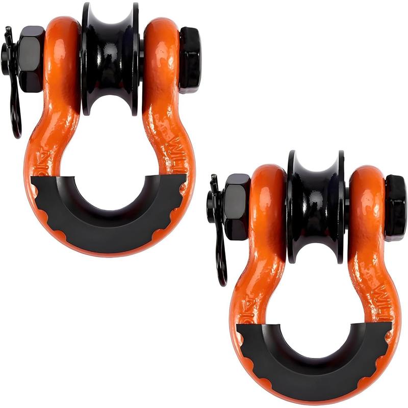 2 count 3/4" D Ring Shackles with Upgraded Snatch Blocks,57,000 ...
