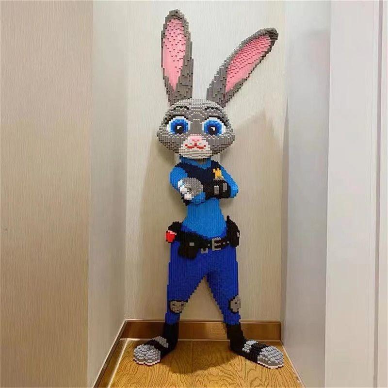 Extra Large Judy Rabbit Nick Fox Serasi dengan Blok Bangunan - TikTok ...