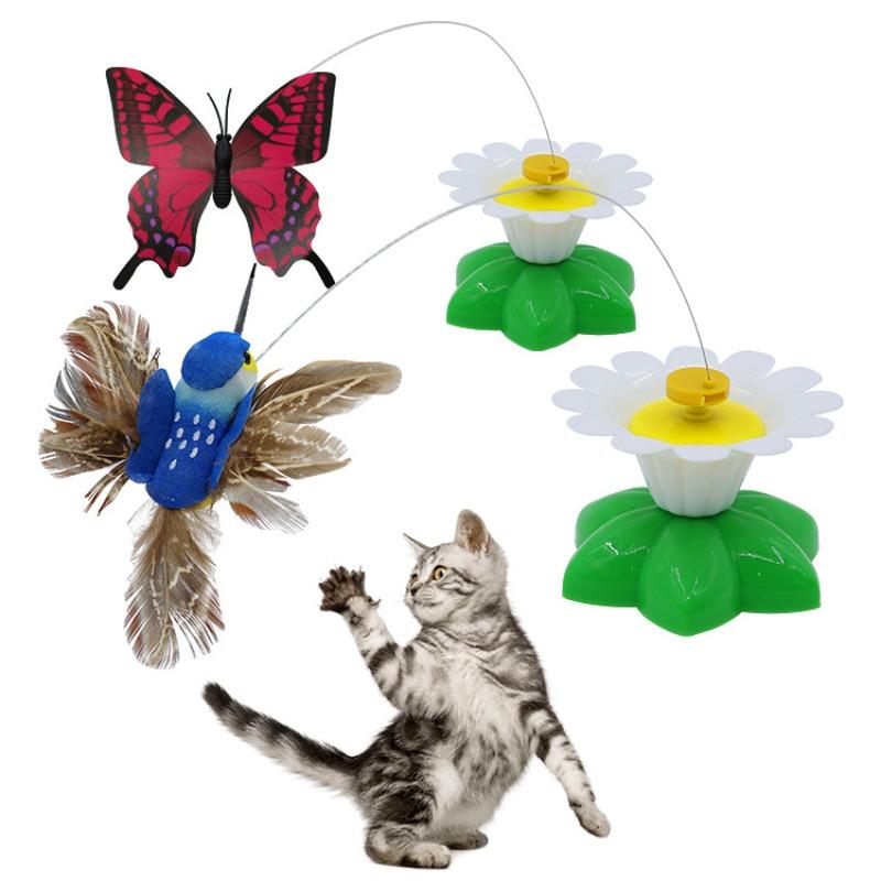 Automatic Rotating Cat Teasing Device, Electric Flying Butterfly ...