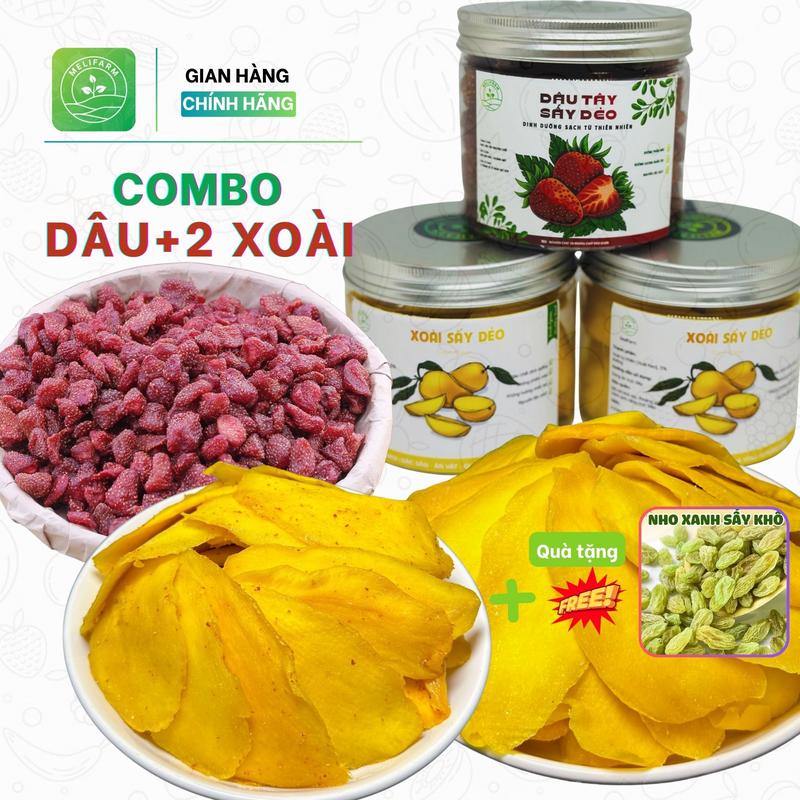Combo đồ ăn vặt CHUA NGỌT - 3 hũ Dâu Tây Sấy, Xoài Sấy Dẻo v - TikTok ...