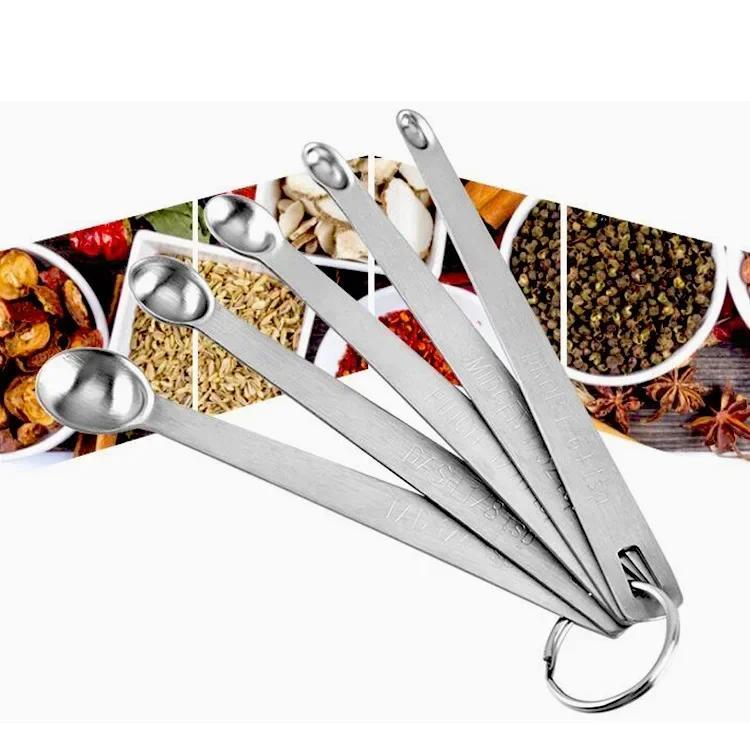 5pcs/Set Small Measuring Spoon Stainless Steel Coffee Measuring ...