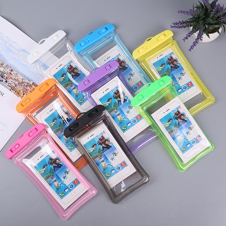 Luminous airbag Mobile phone waterproof bag Touch screen Diving ...
