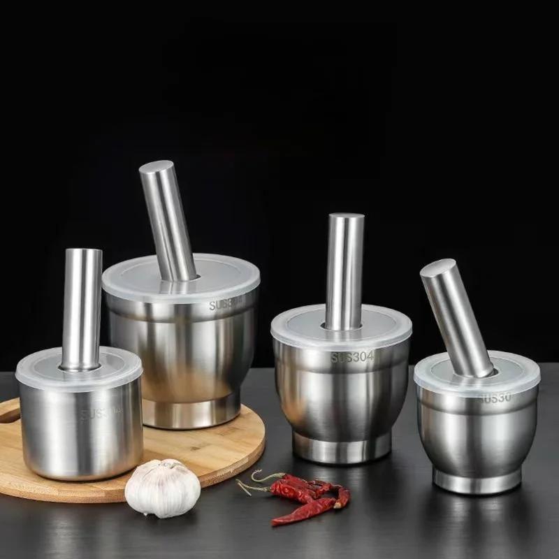Heavy Duty 304 Stainless Steel Garlic Mashing Pot Large Capacity ...