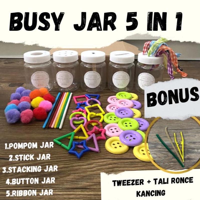 Woodlers.id . Busy Jar Montessori . Mainan anak sensori Edukasi Anak ...