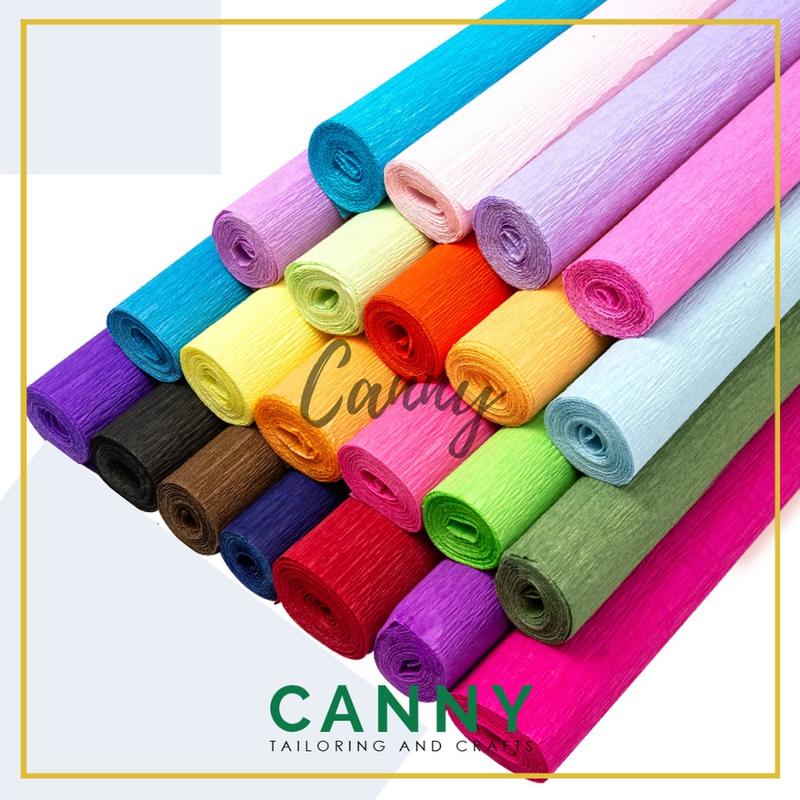 HARD CREPE PAPER ROLL FOR FLOWER MAKING / WRAPPING / KERTAS CREPE ...