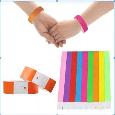 Waterproof TYVEK Paper Wristbands EVENTS Wedding Playground event ...
