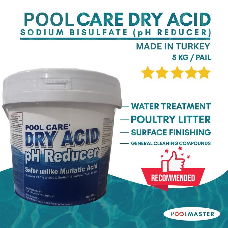 Pool Care Dry Acid pH Reducer for Swimming Pools Sodium Bisulfate ...