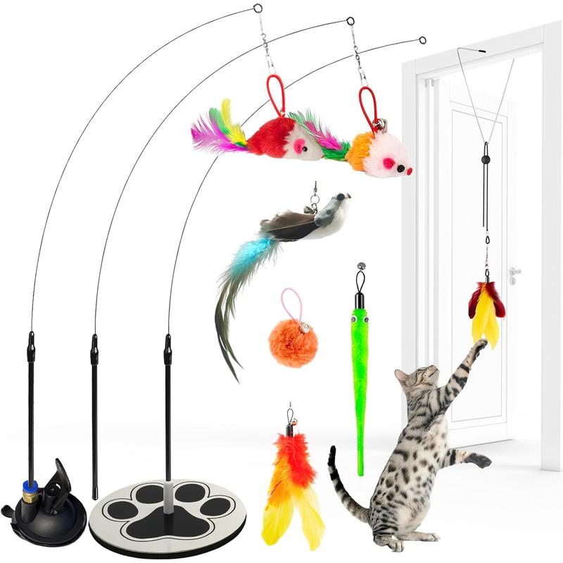 Interactive cat toys for indoor cats suction cup cat toys fo - TikTok Shop