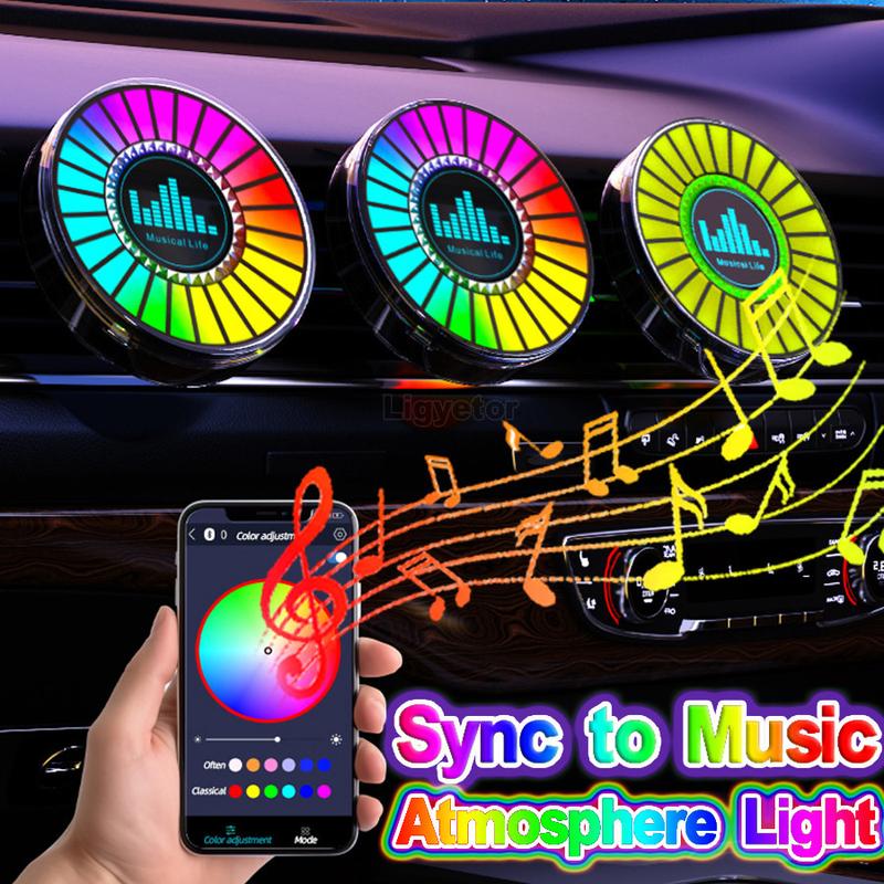 RGB Music Sound Control LED Colorful Music Atmosphere Light 3D - TikTok ...