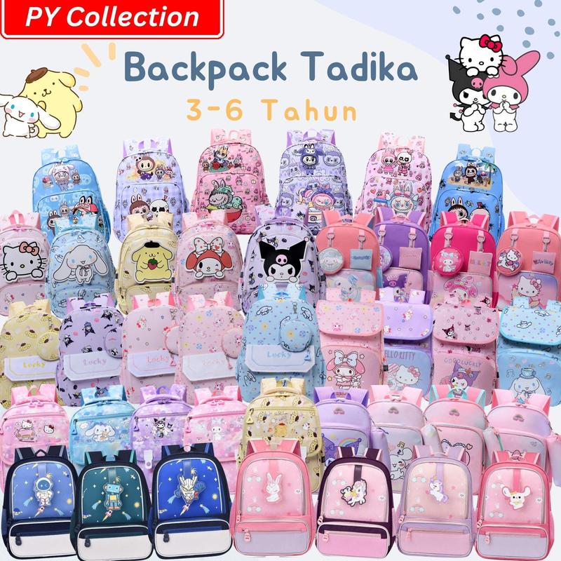 Kids Tadika Backpack / 3 - 6 Tahun / 35cm 37cm / Sanrio & Cartoon ...