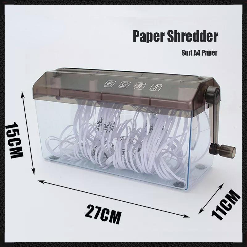 [SG Stock] Portable Mini Hand Manual Paper Shredder / Shredding ...