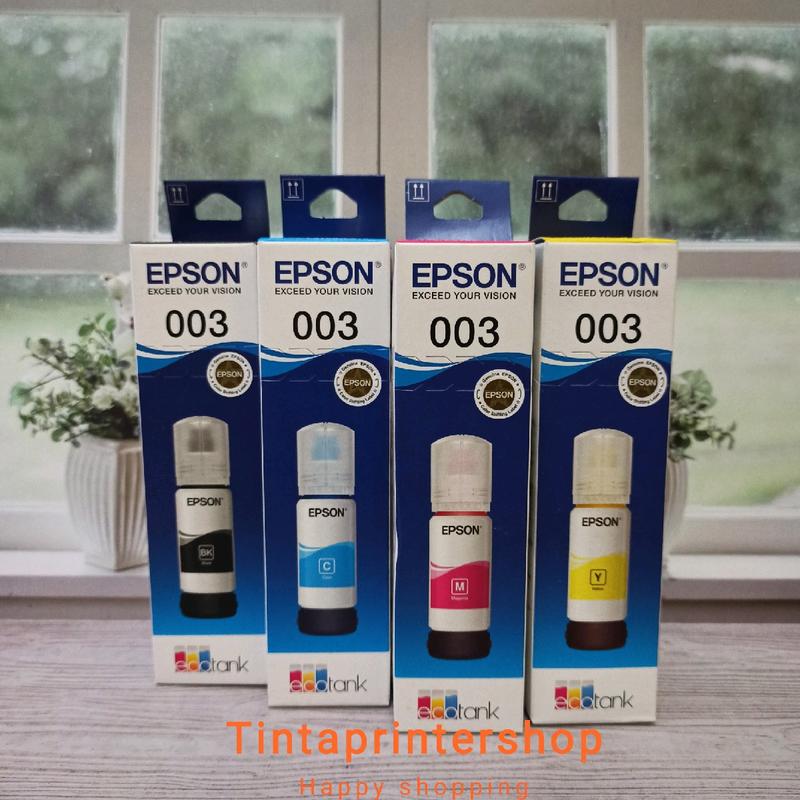 Tinta Epson 003 Original for 1set / 4warna (Black, Cyan, Yellow, - Shop | Tokopedia