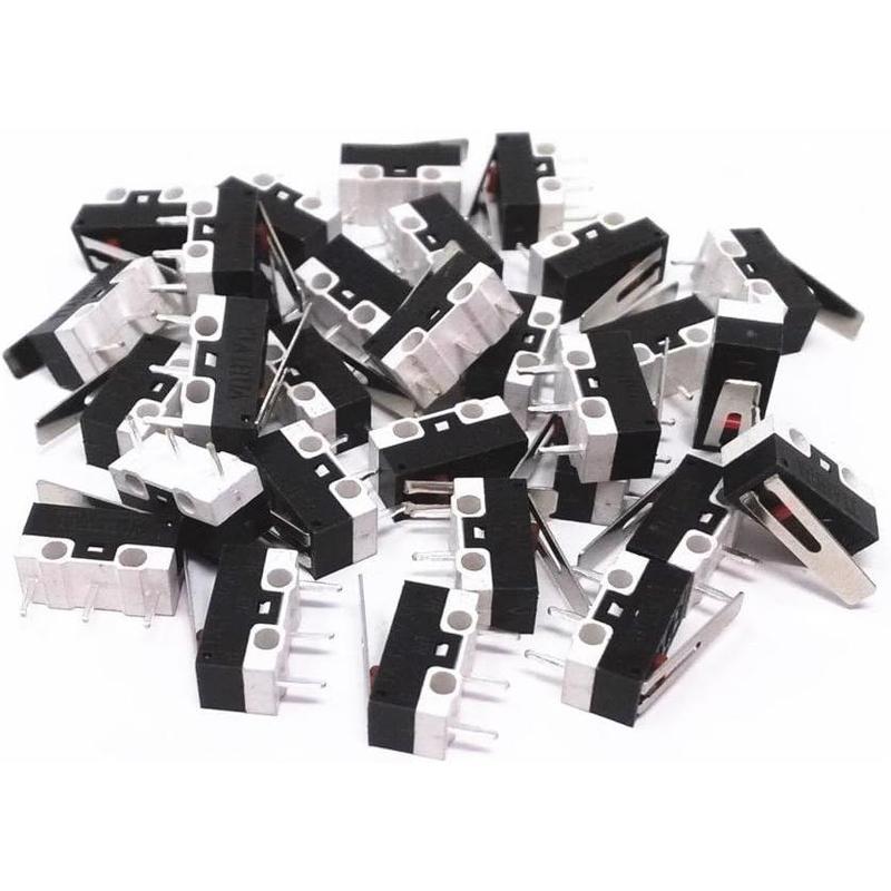 30-Pack AC 1A 125V 3-Pin SPDT Micro Switch with Long Hinge Lever for ...
