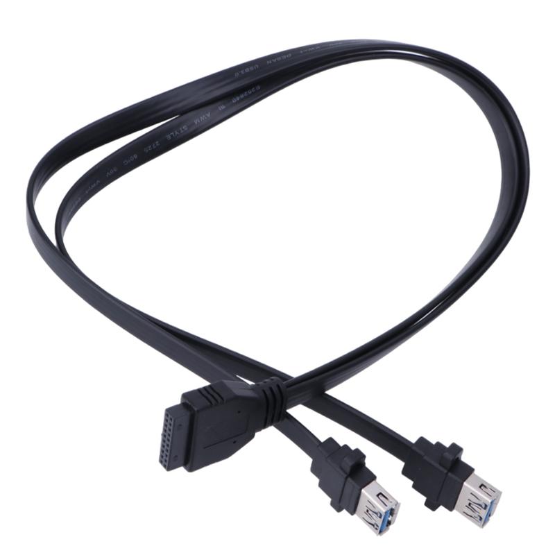USB Shielded Extension Cable USB 19Pin Female to 2 USB3.0 AM - TikTok ...