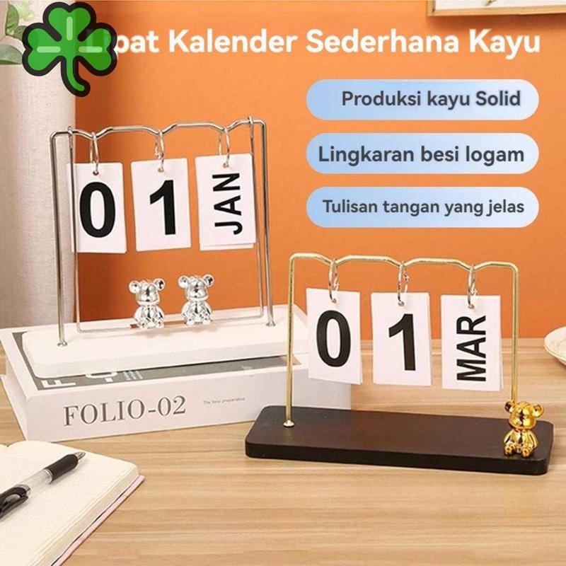 Kalender Meja Gaya Eropa Beruang - Dekorasi Kantor & Ruang Tamu - Shop ...