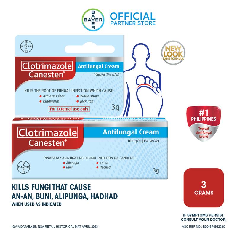CANESTEN® Clotrimazole Antifungal Cream for Buni, Hadhad, An-an ...