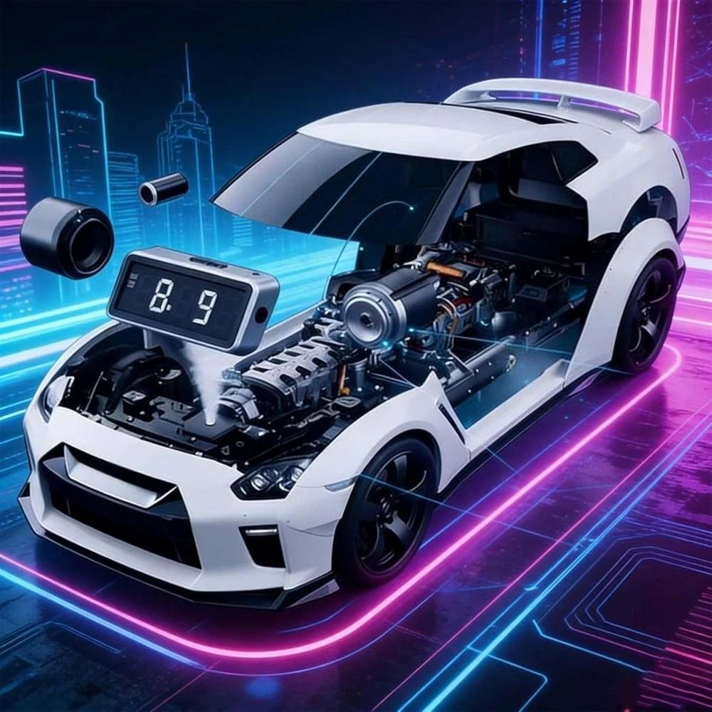 New LED Display Hyper-car Alarm Clock Super Car Shaped Portable Novelty ...