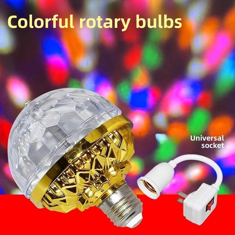 Colorful Rotating Light Magic Ball Bulb Home KTV Flash Light - TikTok ...