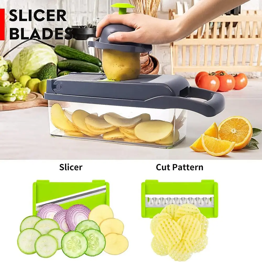 Plastic Multipurpose Chopper, Fruits & Vegetable Cutter, Grater Peeler ...