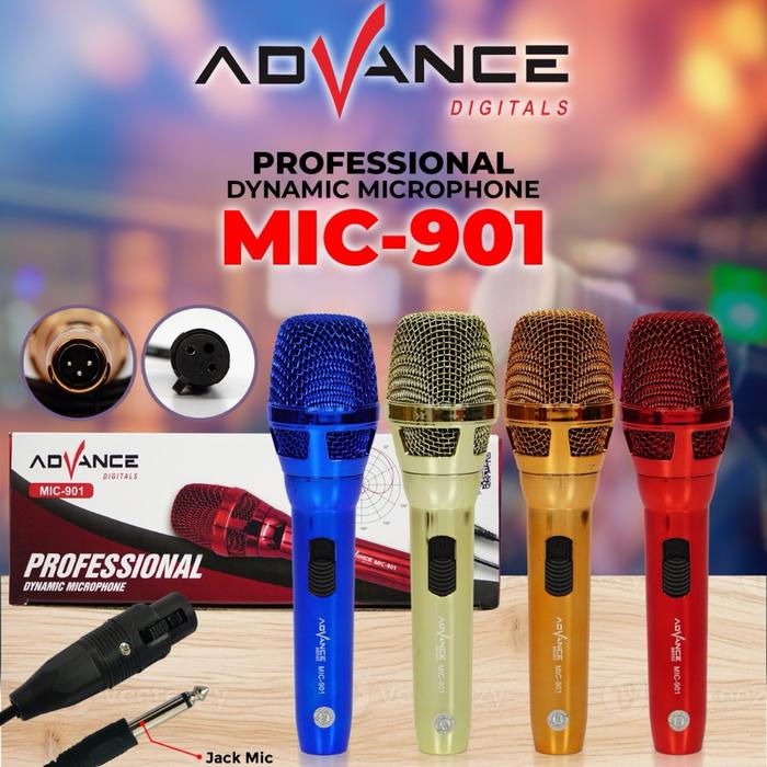Promo Advance MIC-901 Microphone Kabel Jack Besar Panjang 2.5 Meter ...