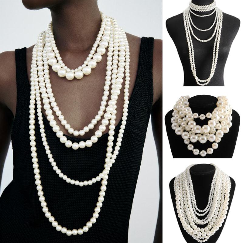 Kalung Mutiara Tiruan Berbilang Lapisan, ZAA, Fesyen, Kalung - TikTok ...