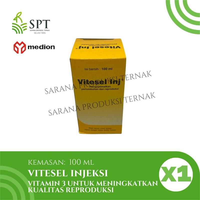 VITESEL INJ 100 ml INJEKSI VITAMIN 3 MENINGKATKAN KUALITAS REPRODUKSI ...