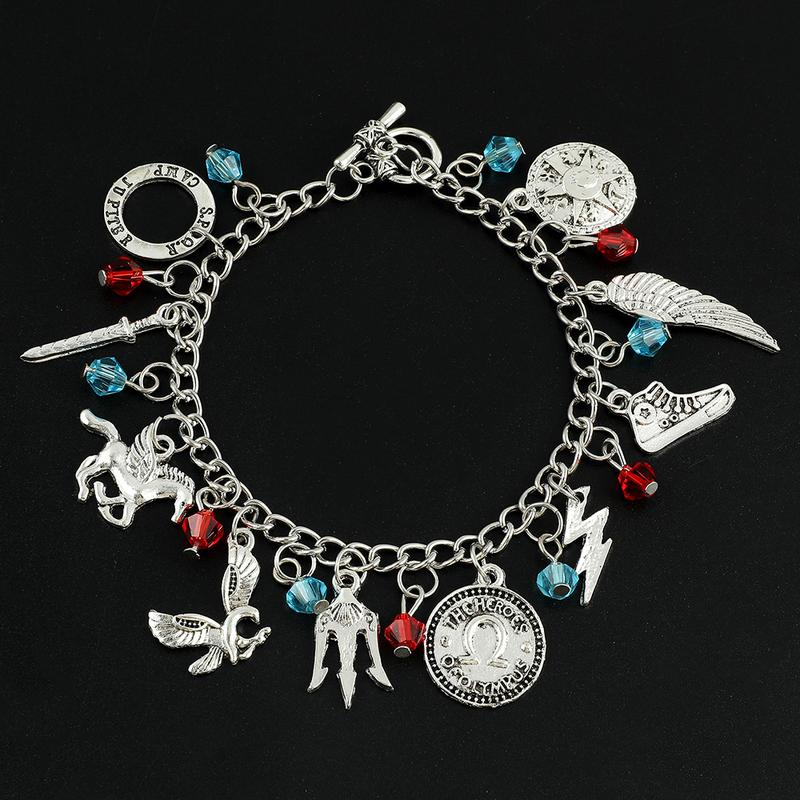 Percy Jackson Pendant Bracelet Simple Vintage Silver Color Crystal ...