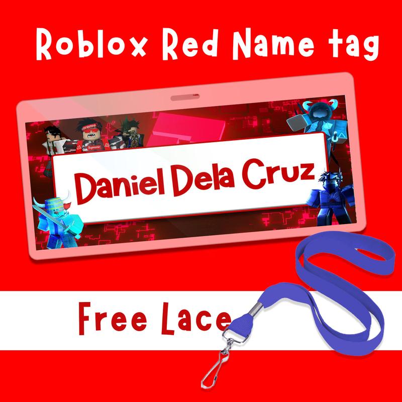 roblox Inspired NAME TAG Laminated Free Lace for School Personalized - TikTok Shop Philippines