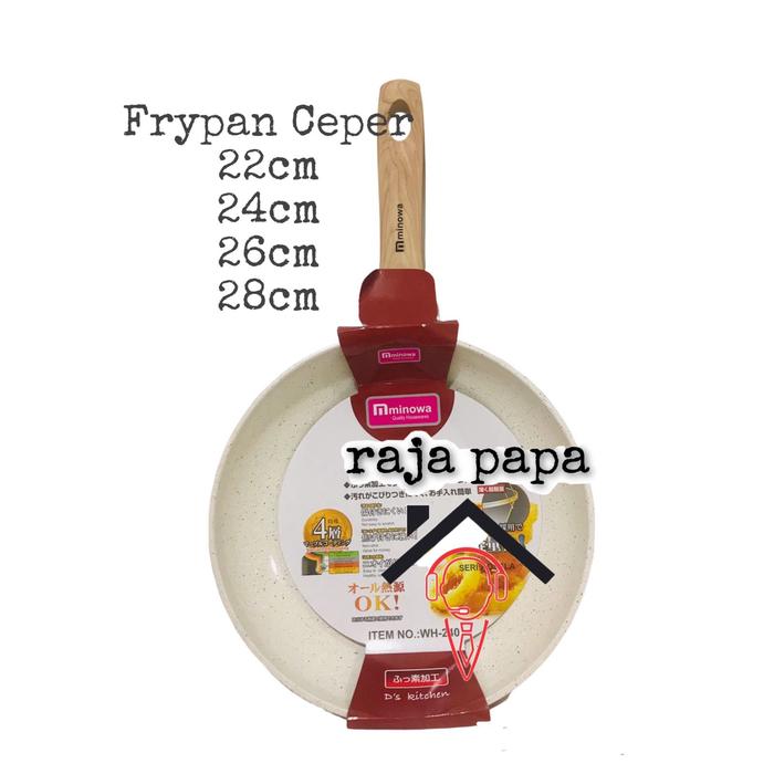 Jual MINOWA FRYPAN WAJAN LAPISAN CERAMIC MARBLE 22 24 26 28 - Jakarta ...