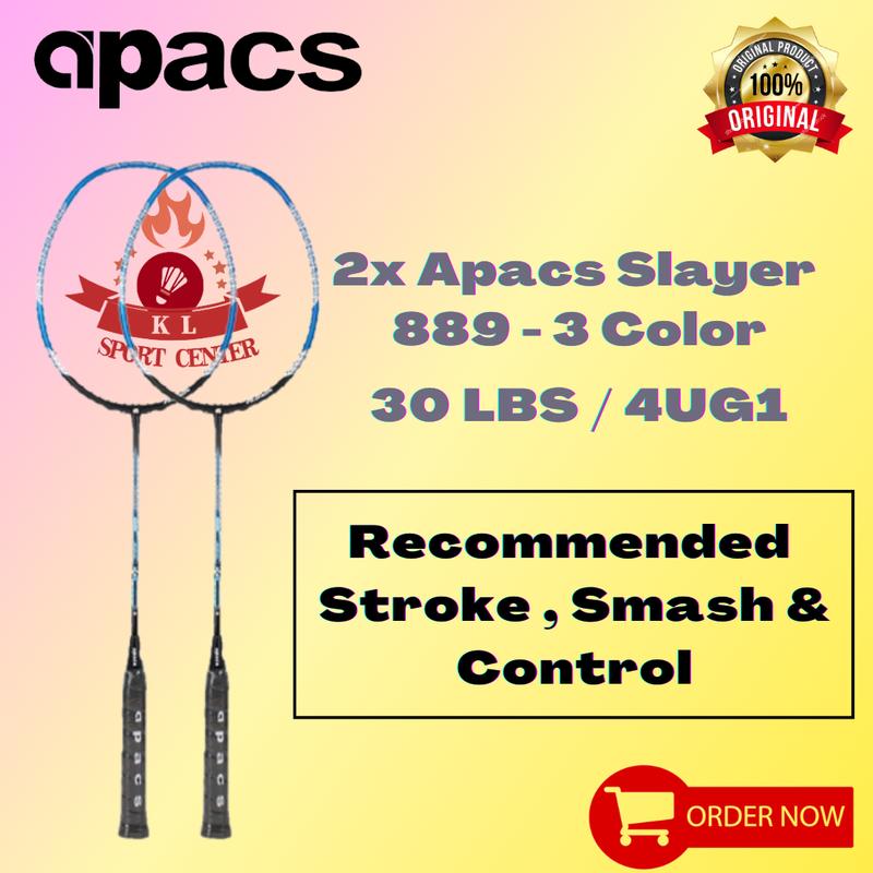 {Buy 1 Free 1} 2x APACS Slayer 889 Badminton Racket 4UG1 Ultra - TikTok ...