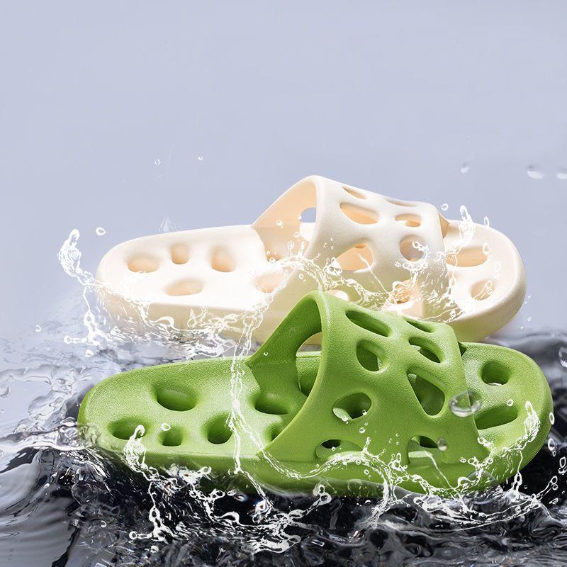 Ultra Light Eva Hole Slippers For Bathroom Toilets Molded Monolithic ...