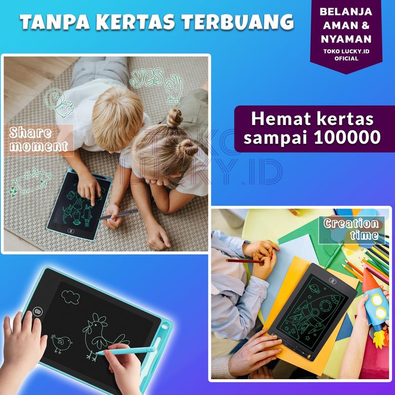 papan tulis gambar magic board digital LCD drawing writing board - Shop ...