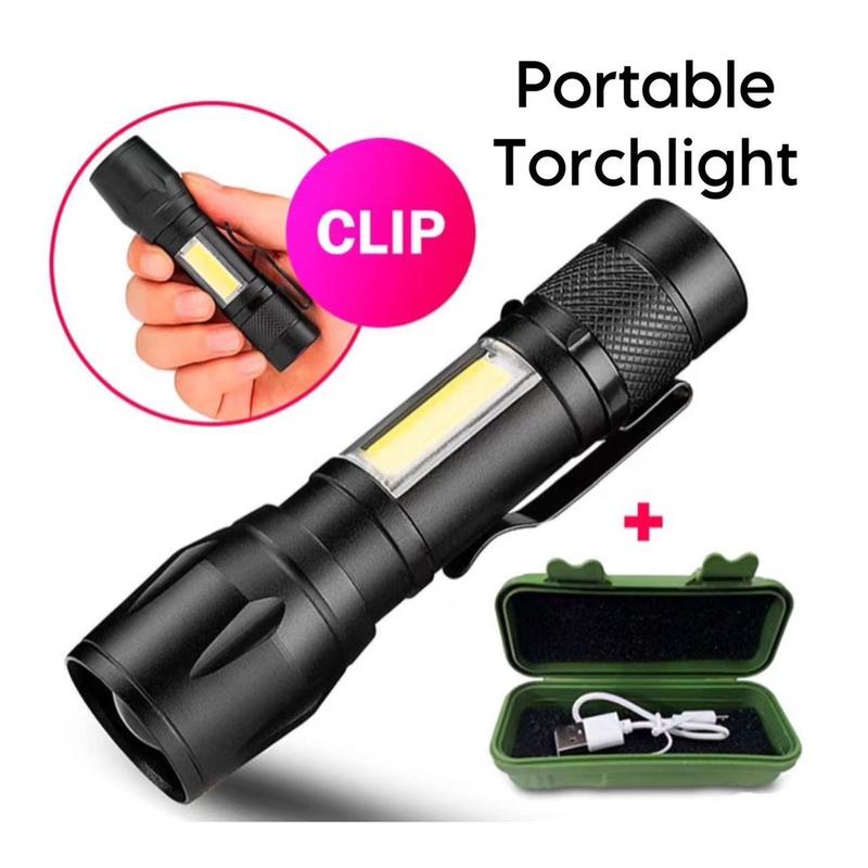 Portable 3 Mode Rechargeable Waterproof Torch Light LED Zoomable ...