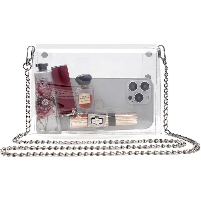 Transparent Clutch Clear Purse Crossbody Shoulder Bags Stadium - TikTok ...