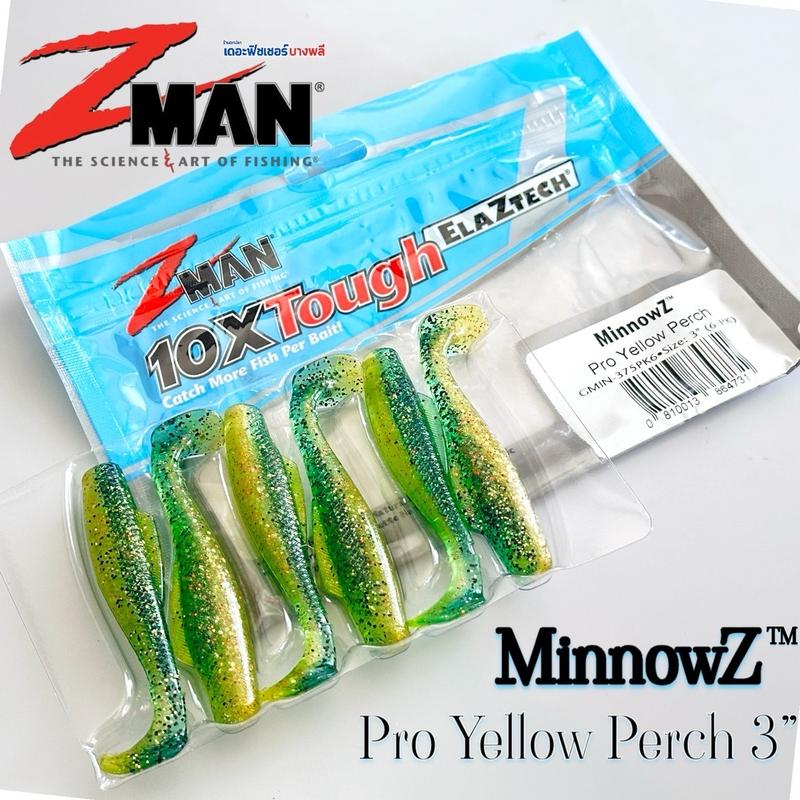 A12 เหยื่อปลายาง Z-Man รุ่น MINNOW ขนาด 3 นิ้ว (1ซอง 6ตัว) - TikTok ...