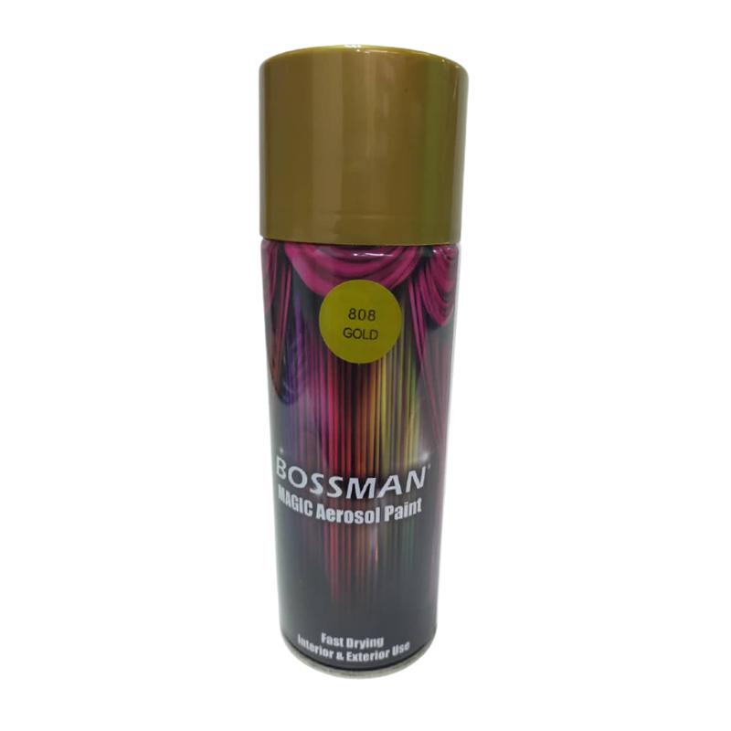 BOSSMAN Magic Aerosol Spray Paint Gold (No.808) - TikTok Shop Malaysia