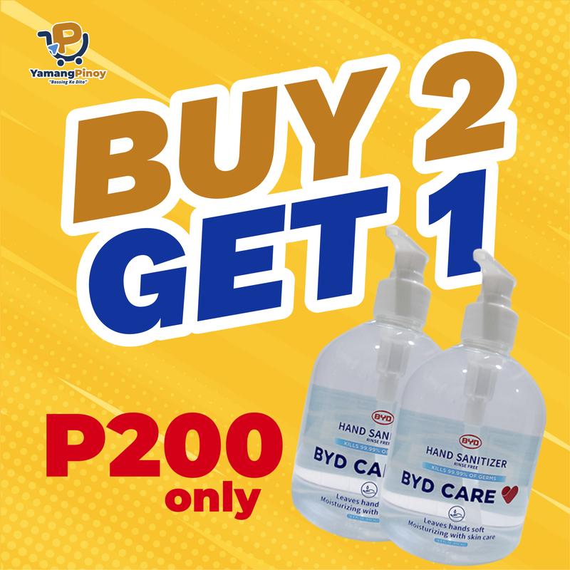 Buy 2 get 1, Byd care with Pump 500ml 72% Isopropyl Alcohol - TikTok ...