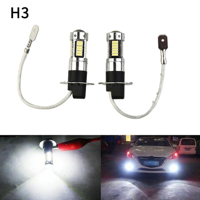 Pair H3 LED Fog Light Bulbs Conversion Kit Super Bright Canbus - TikTok ...