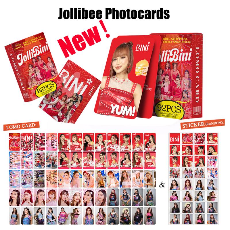 BINI Lomo Cards Jollibini Bini Jollibee Photocards Holographic - TikTok ...