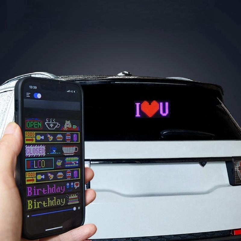 Car LED Matrix Panel, USB Powered BT APP Control Programmabl - TikTok Shop