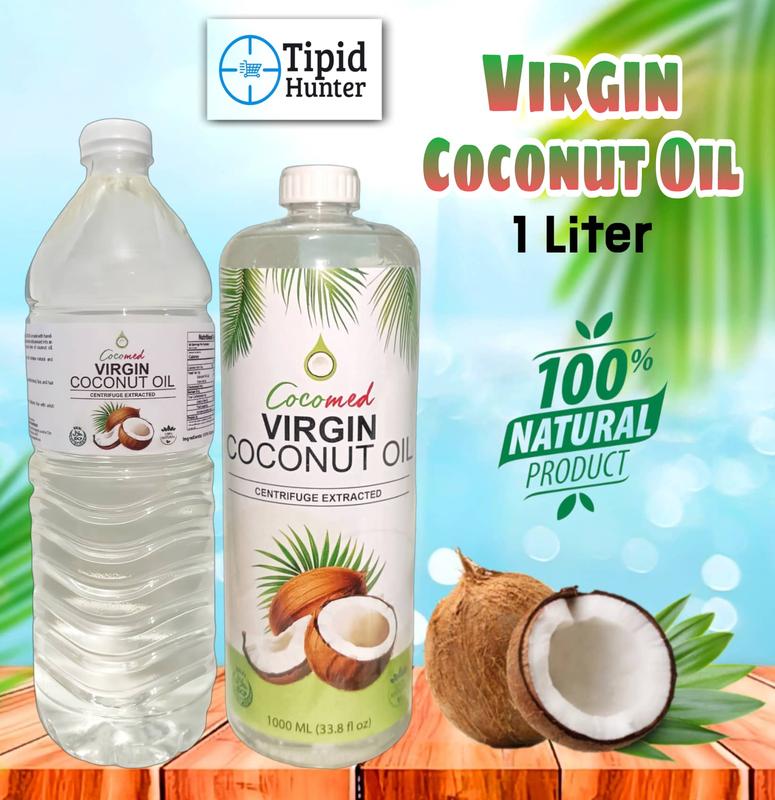 Virgin Coconut Oil (VCO) 1 Liter by CocoMed, Food-Grade Organic ...