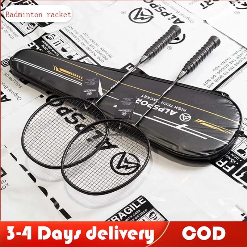 [COD]ALP RR 2Pcs With Bag 100% Carbon 4U G5 25Lbs Badminton Racket ...